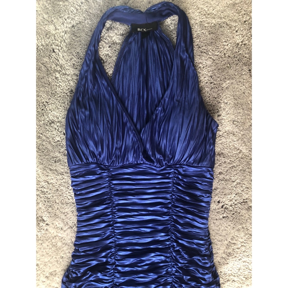 Bcx Blue Bodycon Halter Mini Dress - Gem